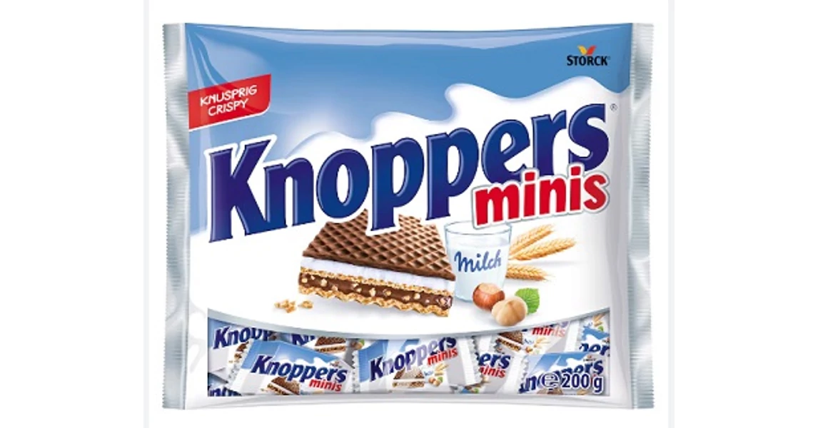 Knoppers Mini 200G - STORCK - Édesség webáruház - sixi.hu