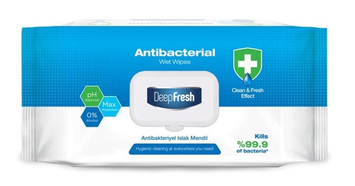 Deep Fresh 100 Db-os Antibakteriális Nedves Törlőkendő - Sixi Webshop