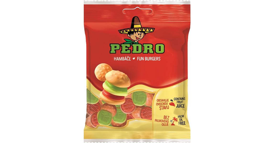Pedro 80G Fun Burgers Gumicukor PEDR1003 - Édesség webáruház - sixi.hu