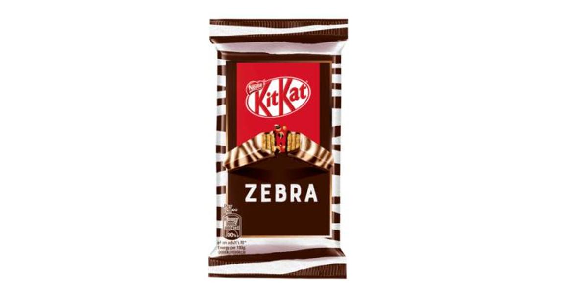 Kit-Kat Zebra Ropogós ostya étcsokoládéban és fehér csokoládéban 41.5G ...