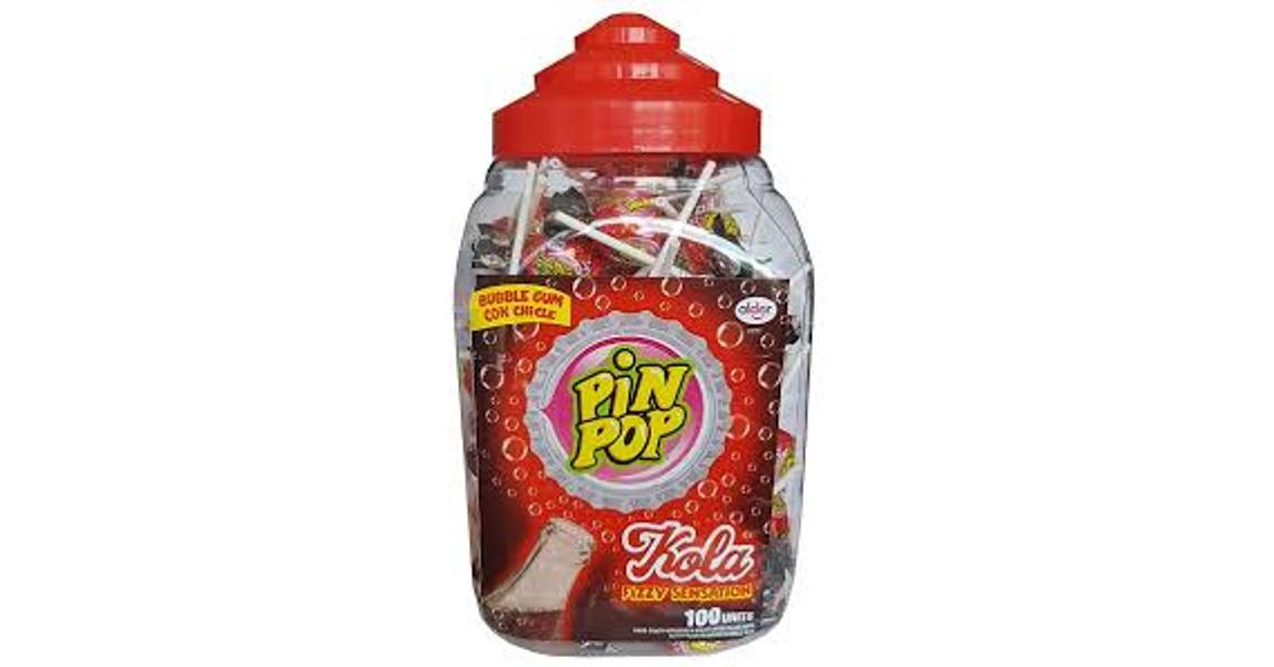 Aldor Pin Pop 17G Kola Nyalóka+Rágó - Édesség webáruház - sixi.hu