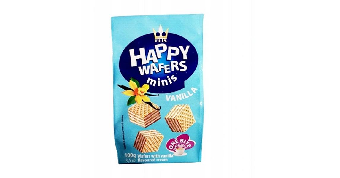 Happy Wafers Minis 100G Vanília - Édesség webáruház - sixi.hu