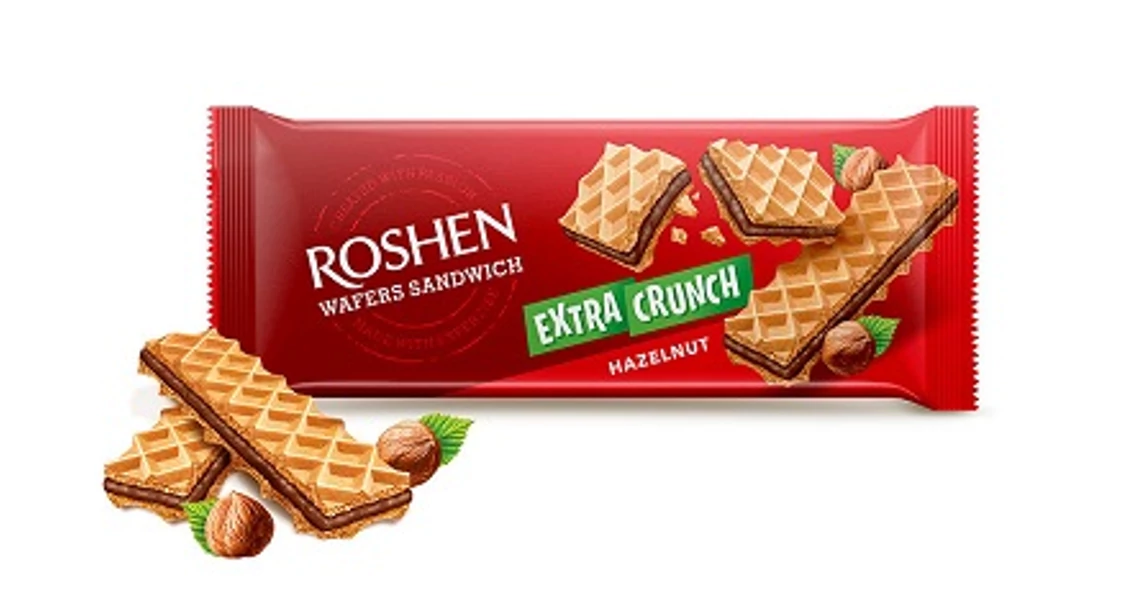 Roshen Extra Crunch 142G Mogyorós Krémmel Töltött Ostya - Édesség ...