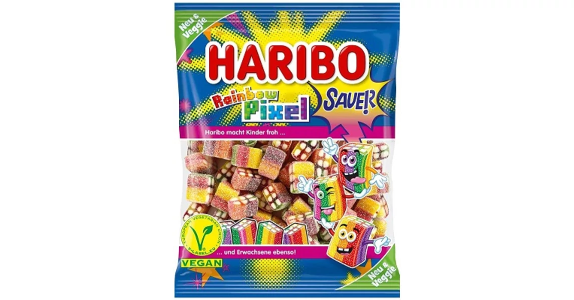 Haribo 160G Rainbow Pixel Sauer - Édesség webáruház - sixi.hu