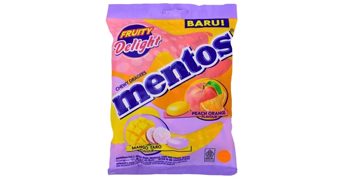 Mentos 121,5G Fruity Delight Peach-Orange (Asia) - Édesség webáruház ...