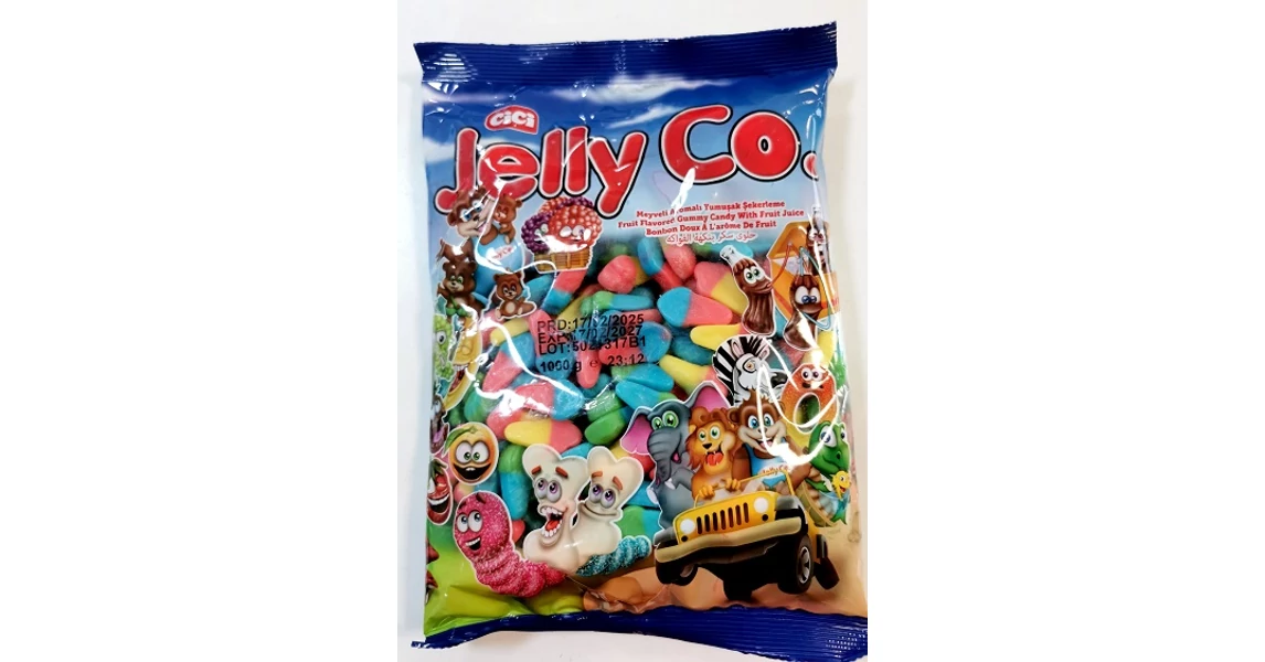 Jelly Co 1KG Gyümölcsös gumicukor fagyi - Édesség webáruház - sixi.hu