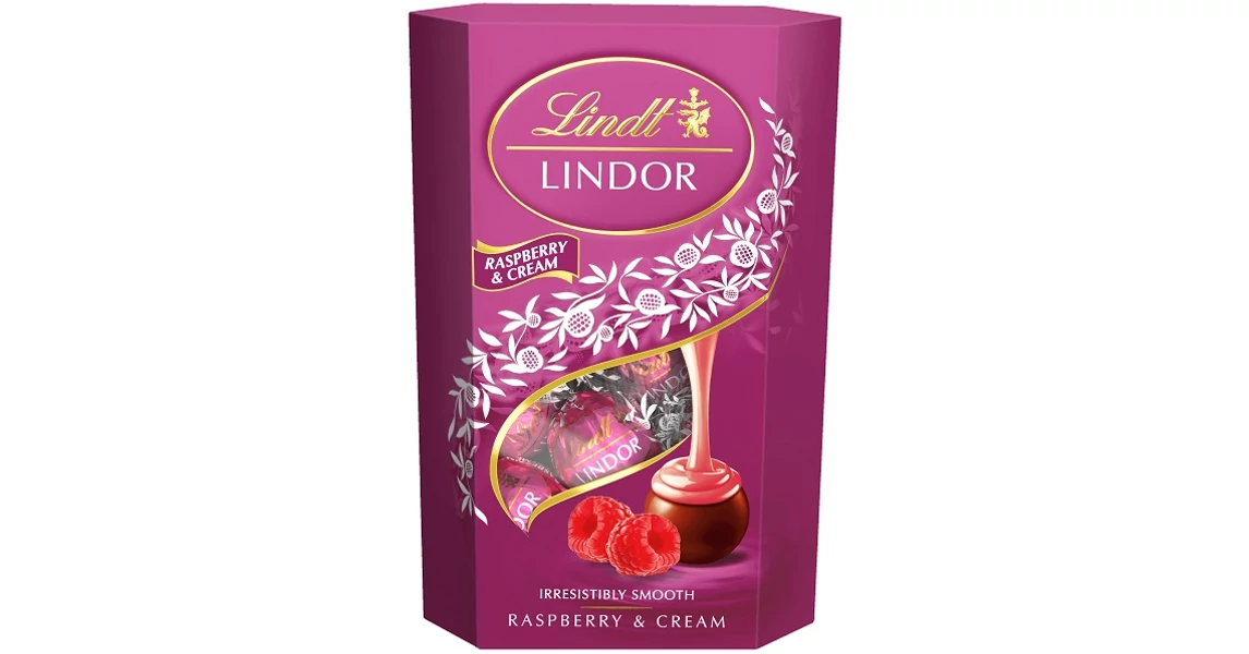 Lindt Lindor 200G Raspberry&Cream (660574) - Édesség webáruház - sixi.hu