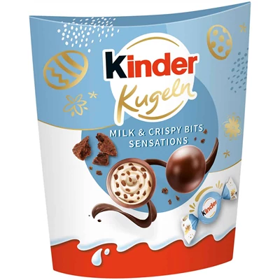 Kinder 90G Balls Milk&Crisp - Édesség webáruház - sixi.hu